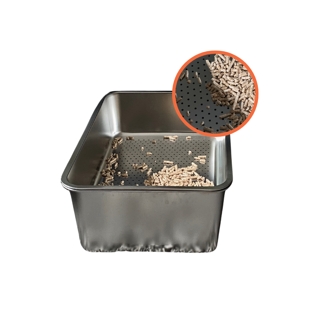 Stainless Steel Lift & Sift Litter Box (Jumbo) | KinKo